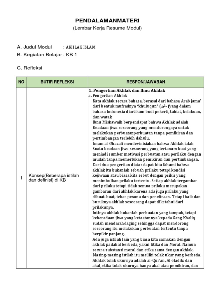 Resume Modul 6 KB1 | PDF | Sains & Matematika