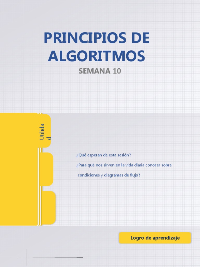 Sesión 10 - Principios de Algoritmos | PDF | Algoritmos | Informática