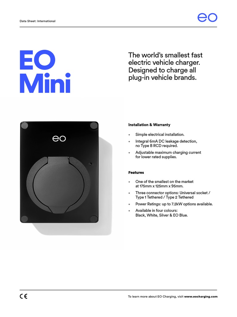 Eo Mini Data Sheet International | Download Free PDF | Ac Power Plugs ...