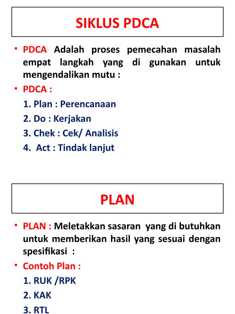 Siklus Pdca | PDF
