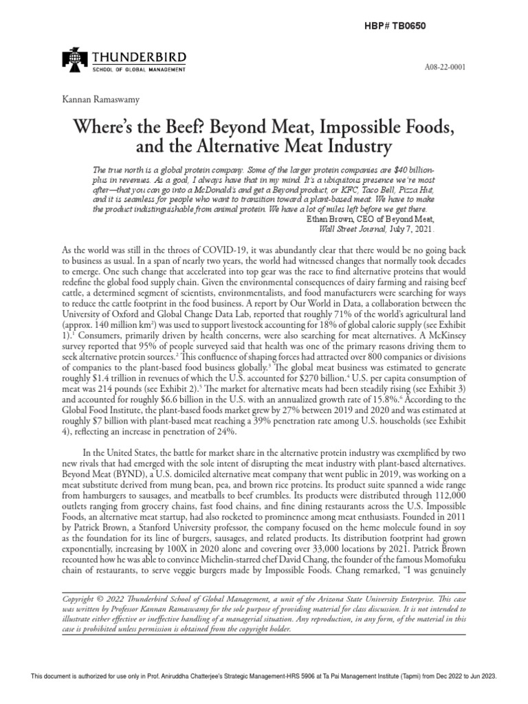 Where's The Beef | PDF | Meat | Vegetarianism