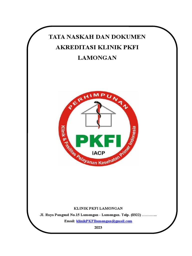 Pedoman Tata Naskah Klinik PKFI Lamongan Ed.2 | PDF