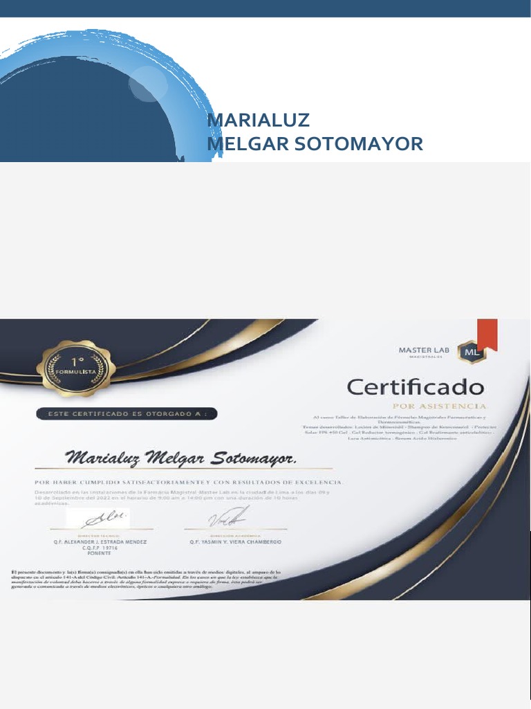 CV Maria Luz Melgar | PDF