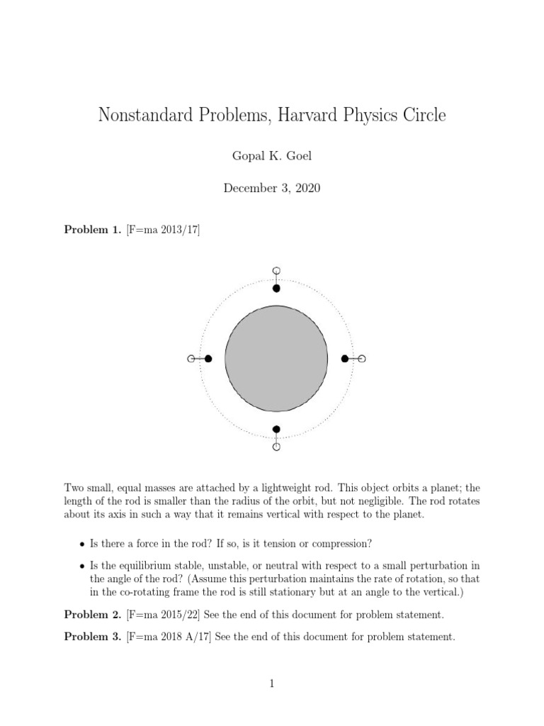 Physics Circle Nonstandard | PDF