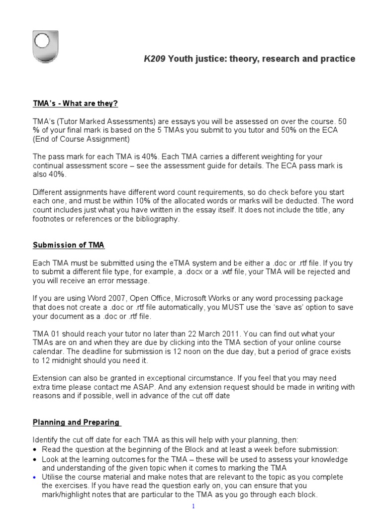 Handout TMA Guidance | PDF | Essays | Argument