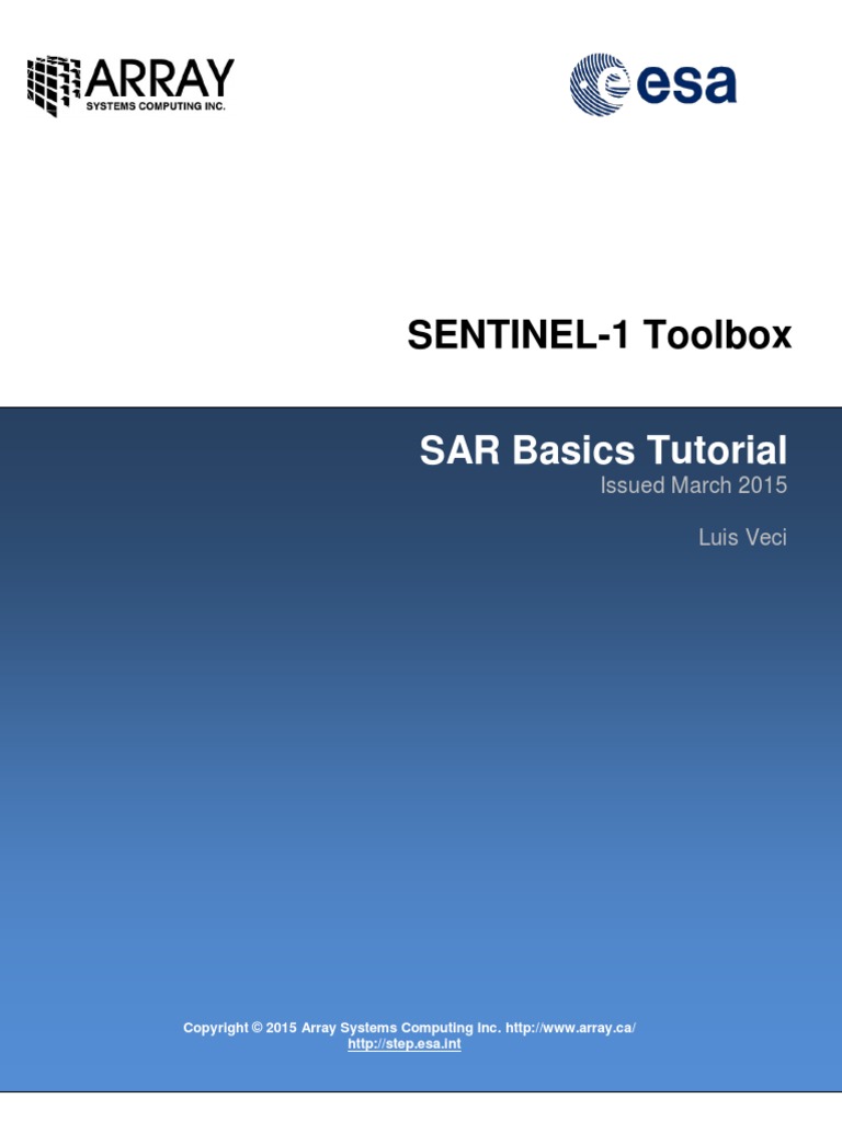 S1TBX SAR Basics Tutorial | PDF | Radar | Imaging