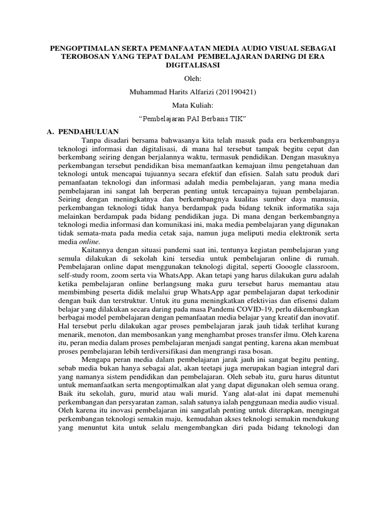 Muhammad Harits Alfarizi | PDF