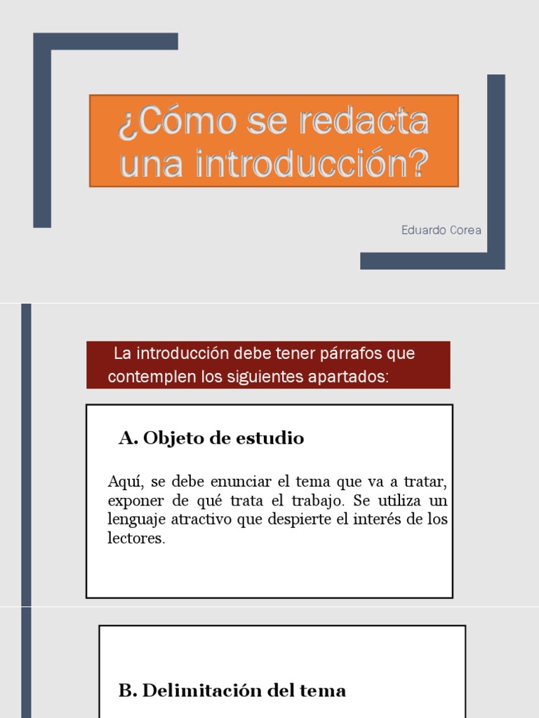 Guía para Redactar una Introducción | PDF