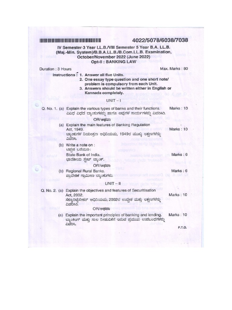 Banking Law - 4022 | PDF