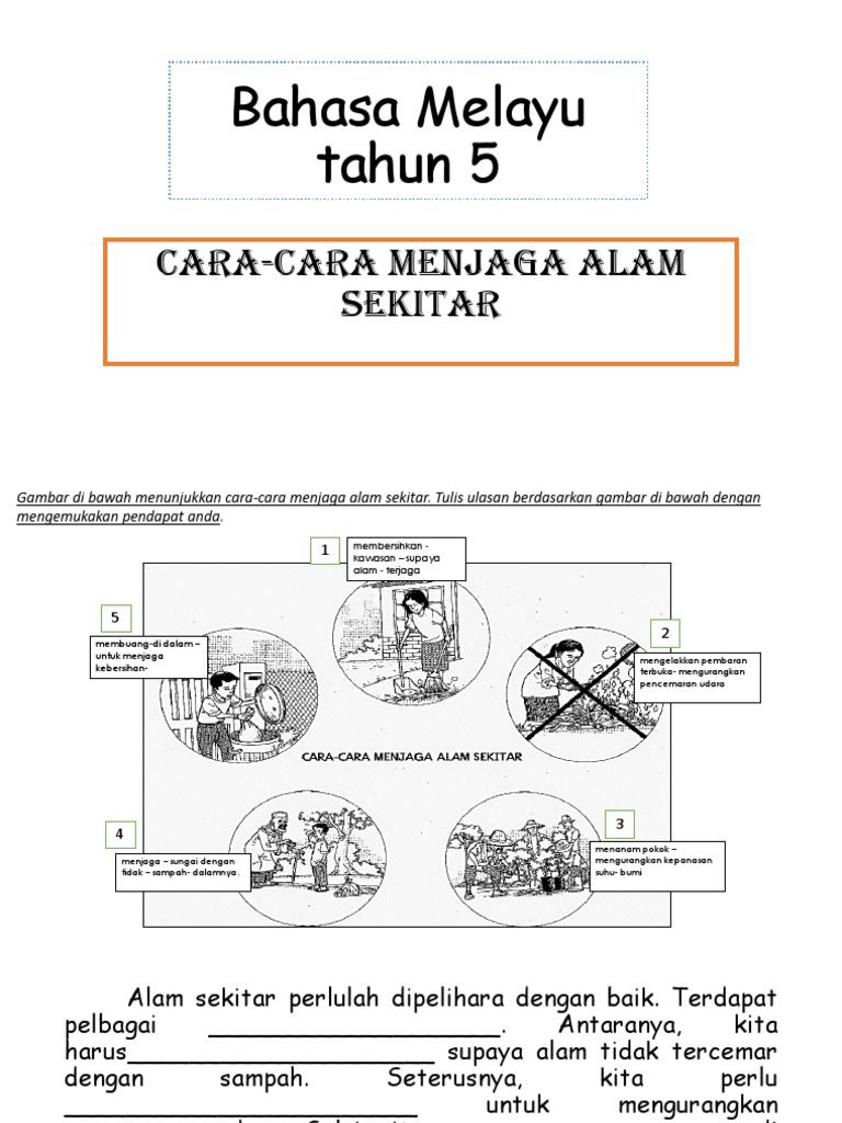 Cara-Cara Menjaga Alam Sekitar | PDF
