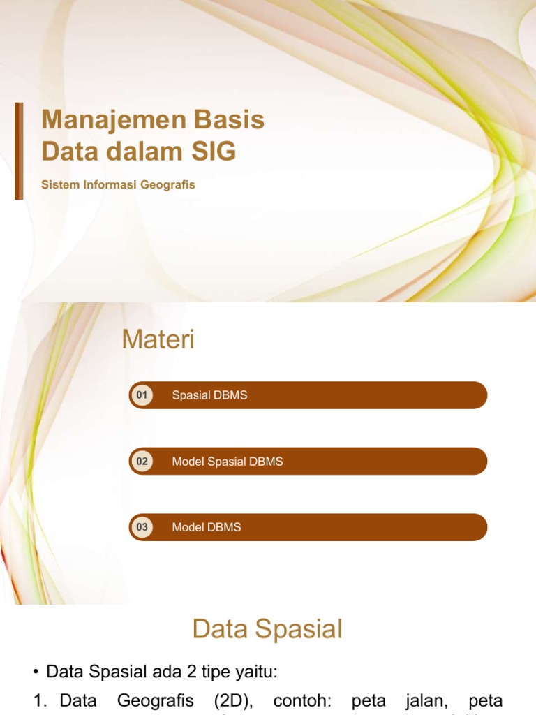 M8-Manajemen Basis Data Dalam SIG | PDF