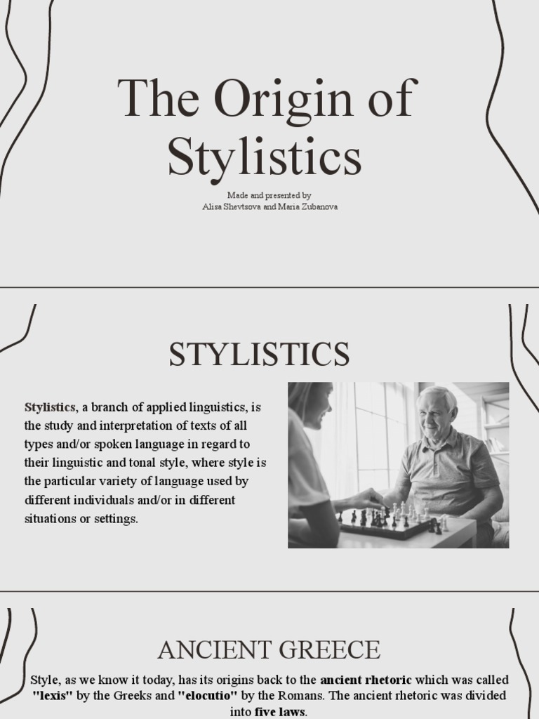 The Origin of Stylistics | PDF