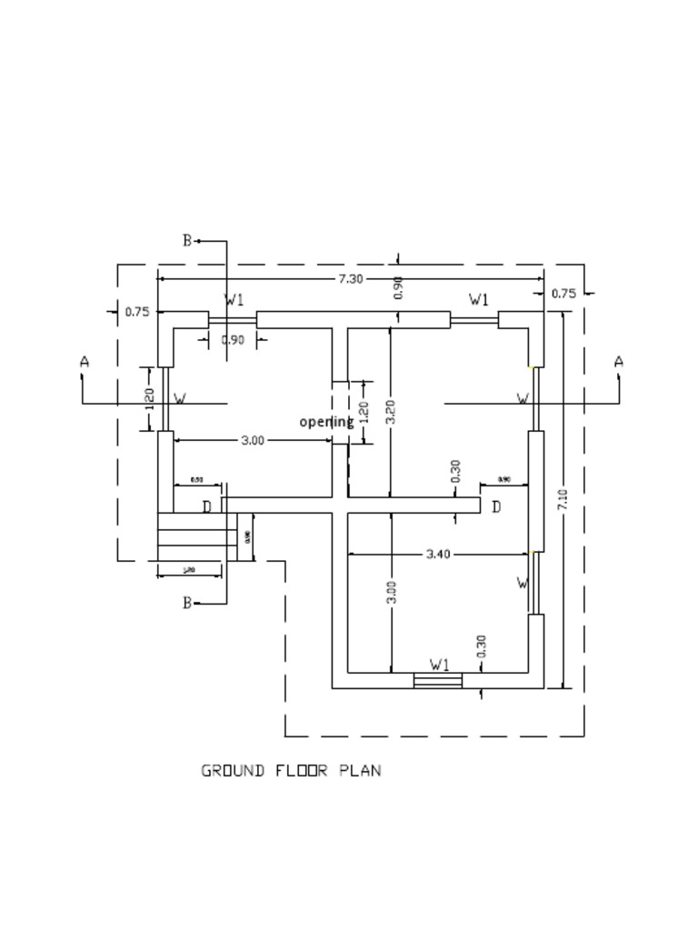 Load Bearing Structure Plan - Model | PDF