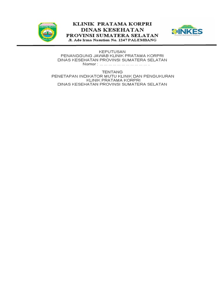 Indikator Mutu Klinik FIX OKE | PDF