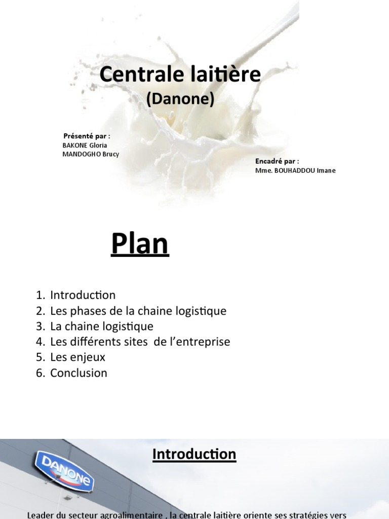 Exposé Centrale Danone | PDF