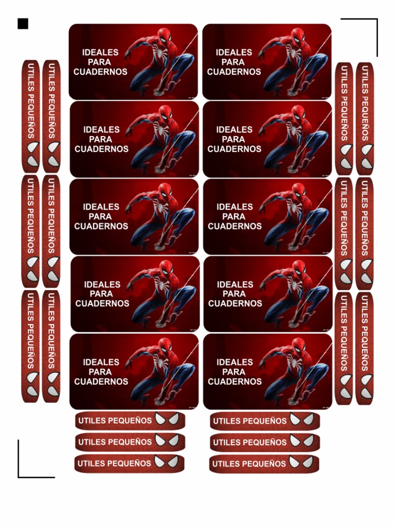 Calcomanias para Utiles Escolares 2 | PDF