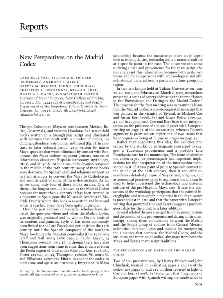 The Madrid Codex | PDF | Maya Civilization | Codex