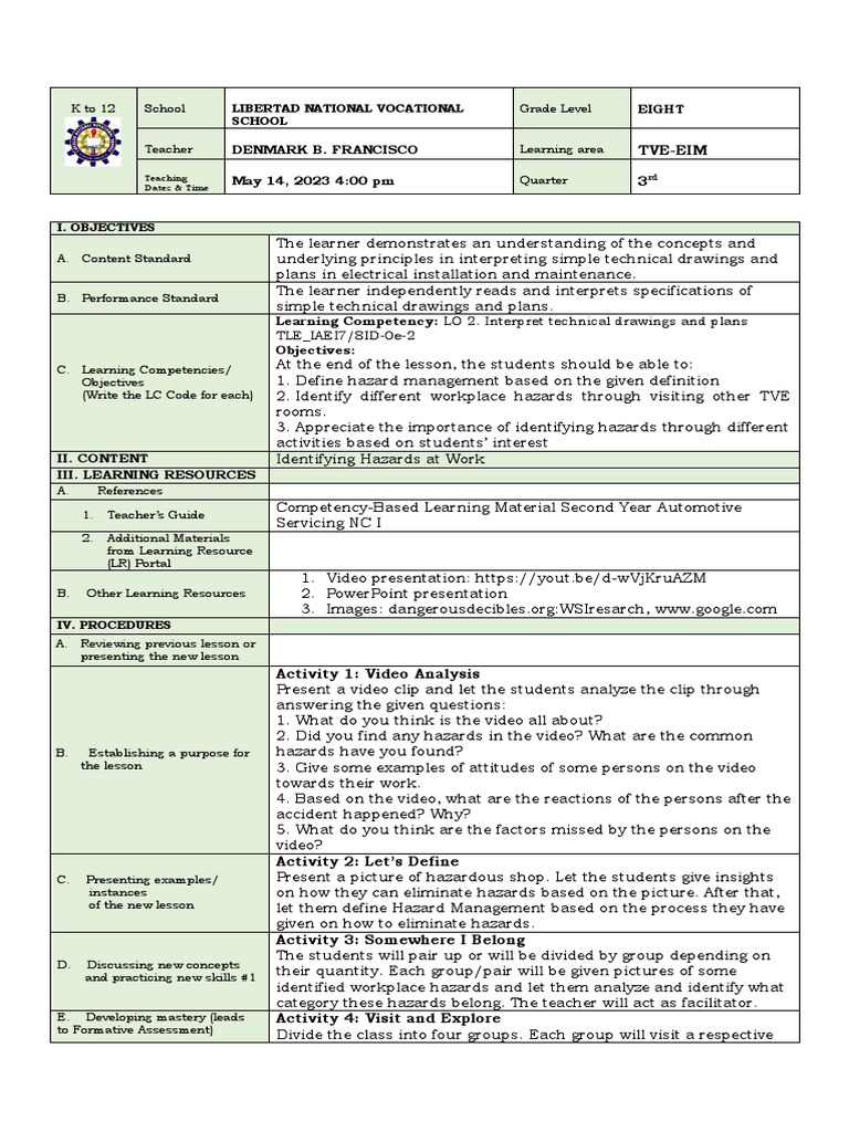 Cot Lesson Plan 1 2023 | PDF | Career & Growth | Art