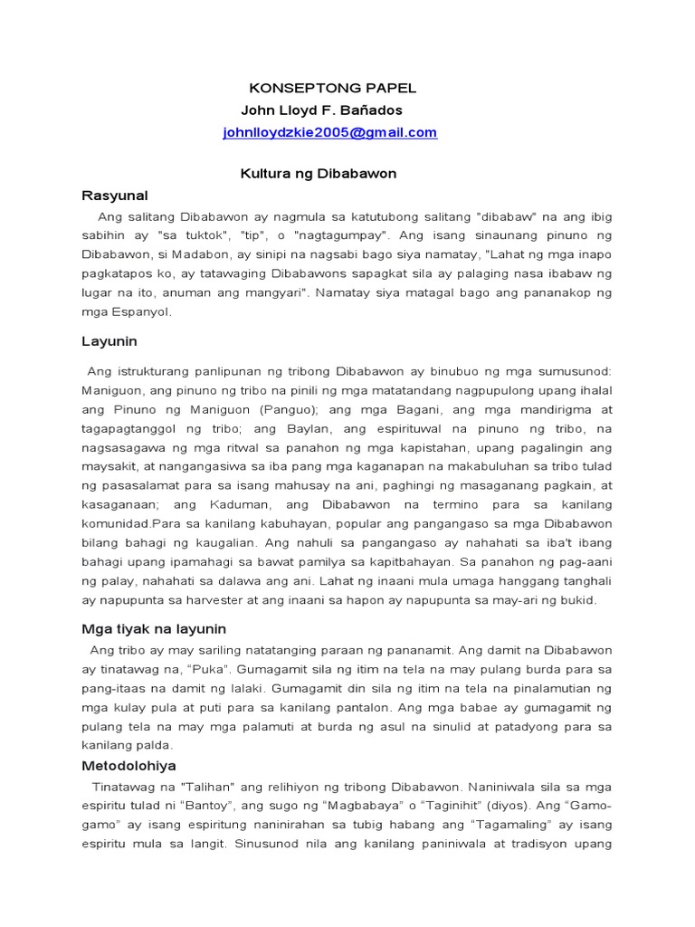 Konseptong Papel | PDF