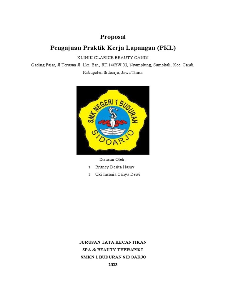 Proposal Praktik Kerja Lapangan | PDF