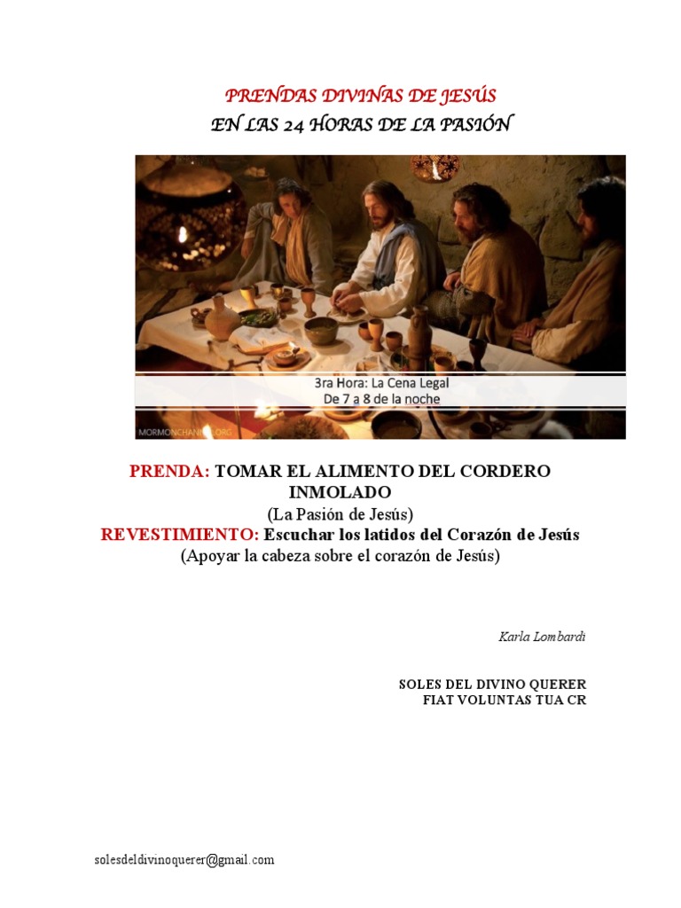 3rae Hora El Alimento Del Cordero Inmolado | PDF | Amor | Jesús