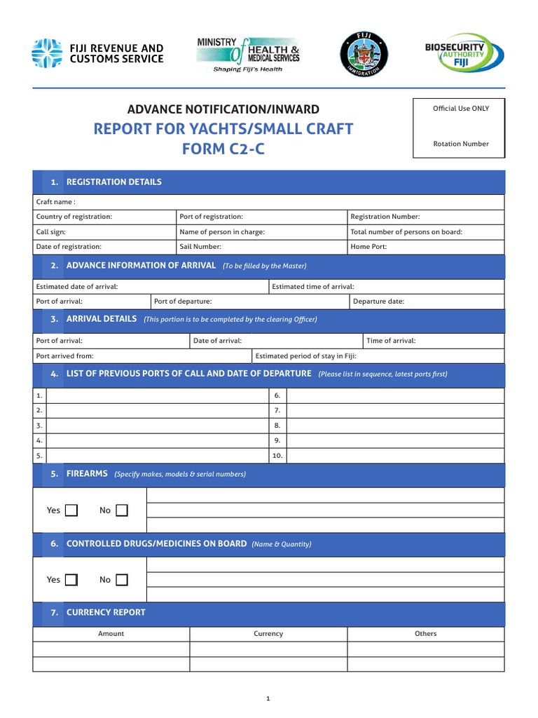 Arrival - 1 Customs Arrival C2-C Form (New) | Download Free PDF | Customs | Workweek And Weekend