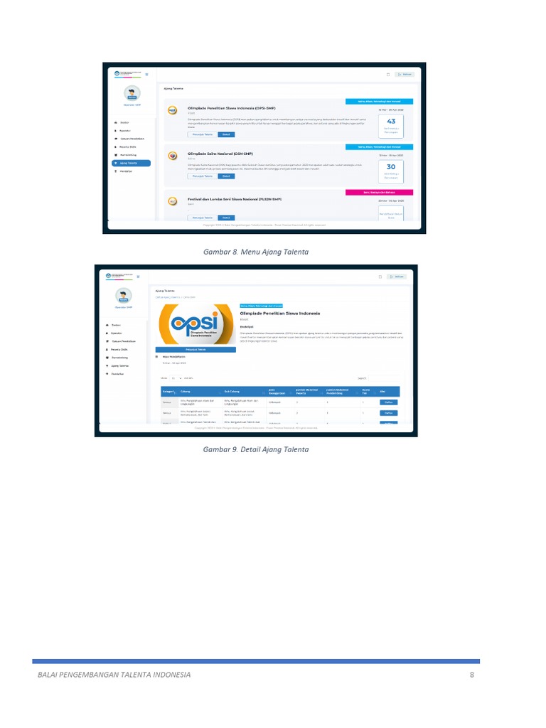 Portal Registrasi Ajang Talenta Pdf Bisnis Pengelolaan Keuangan