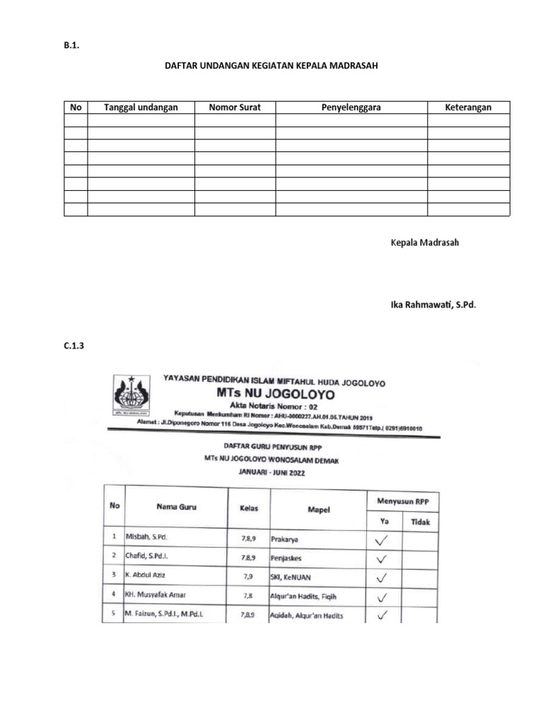 CONTOH EDM B dan C | PDF