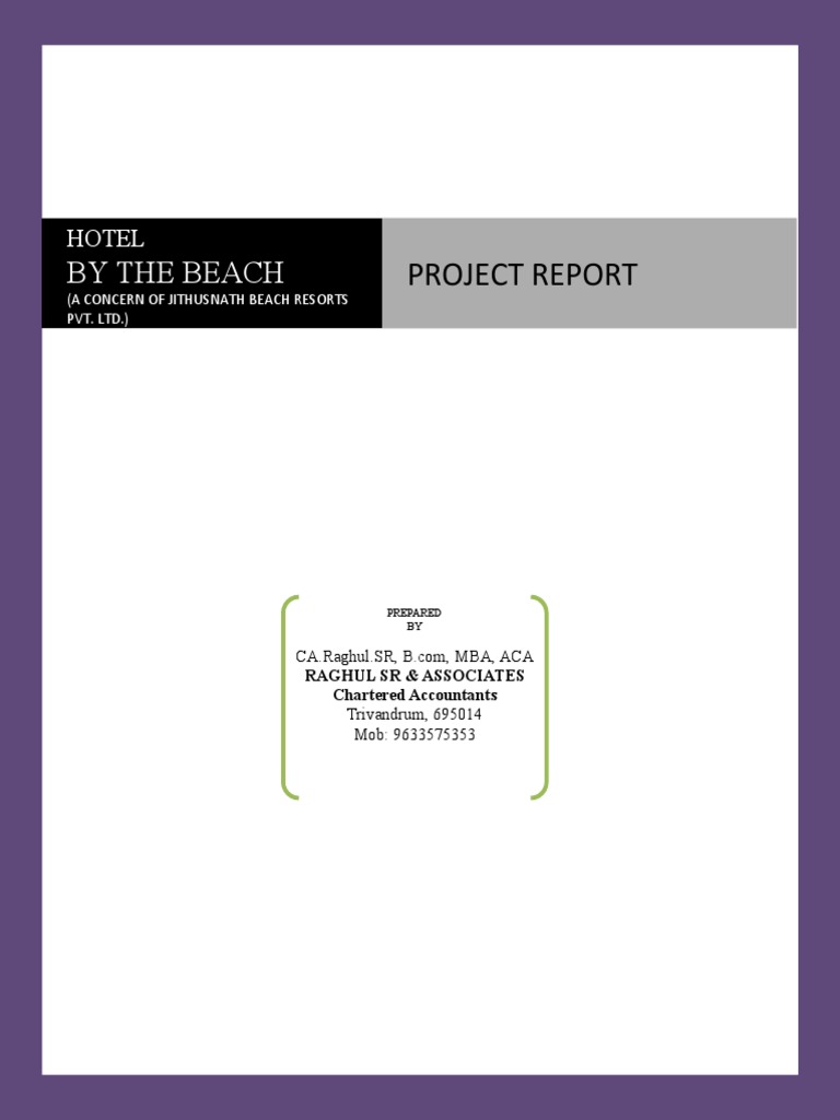 Sunquest Project Report | PDF | Tourism | Economies