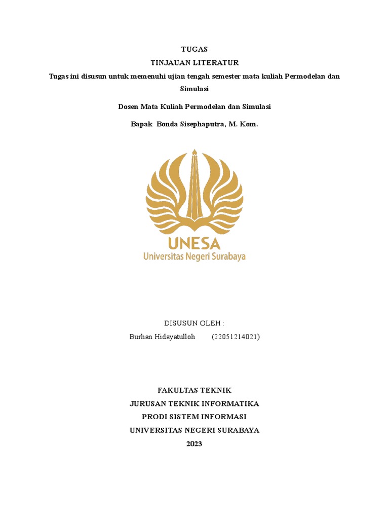 Uts - Sia - 021 - Burhan.h - Uts Literature Riview | PDF | Teknologi & Rekayasa