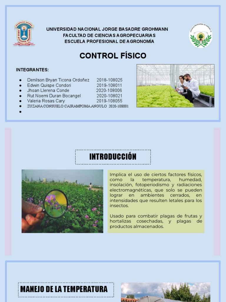 Control Físico de Plagas Agrícolas | PDF