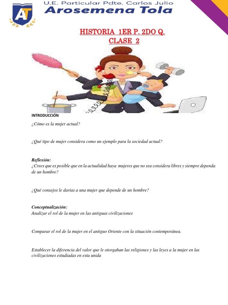 Clases Semana 2 - 1ro Bgu | PDF