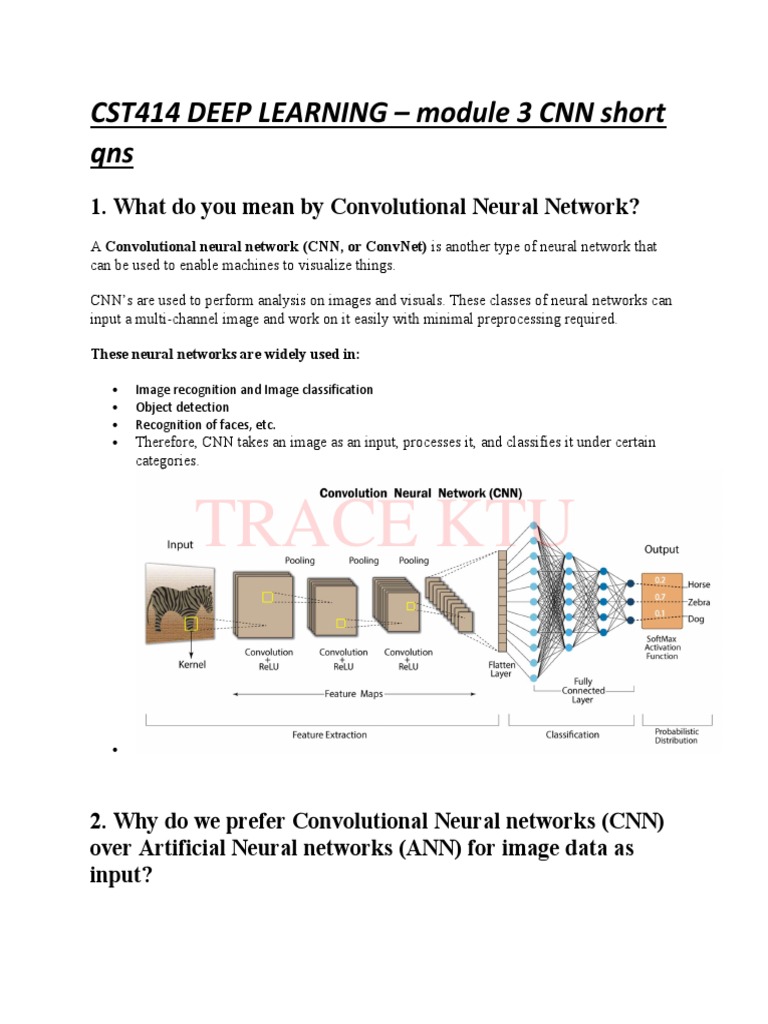 Short Qns CNN | PDF | Artificial Neural Network | Algorithms Short Qns CNN | PDF | Artificial Neural Network | Algorithms