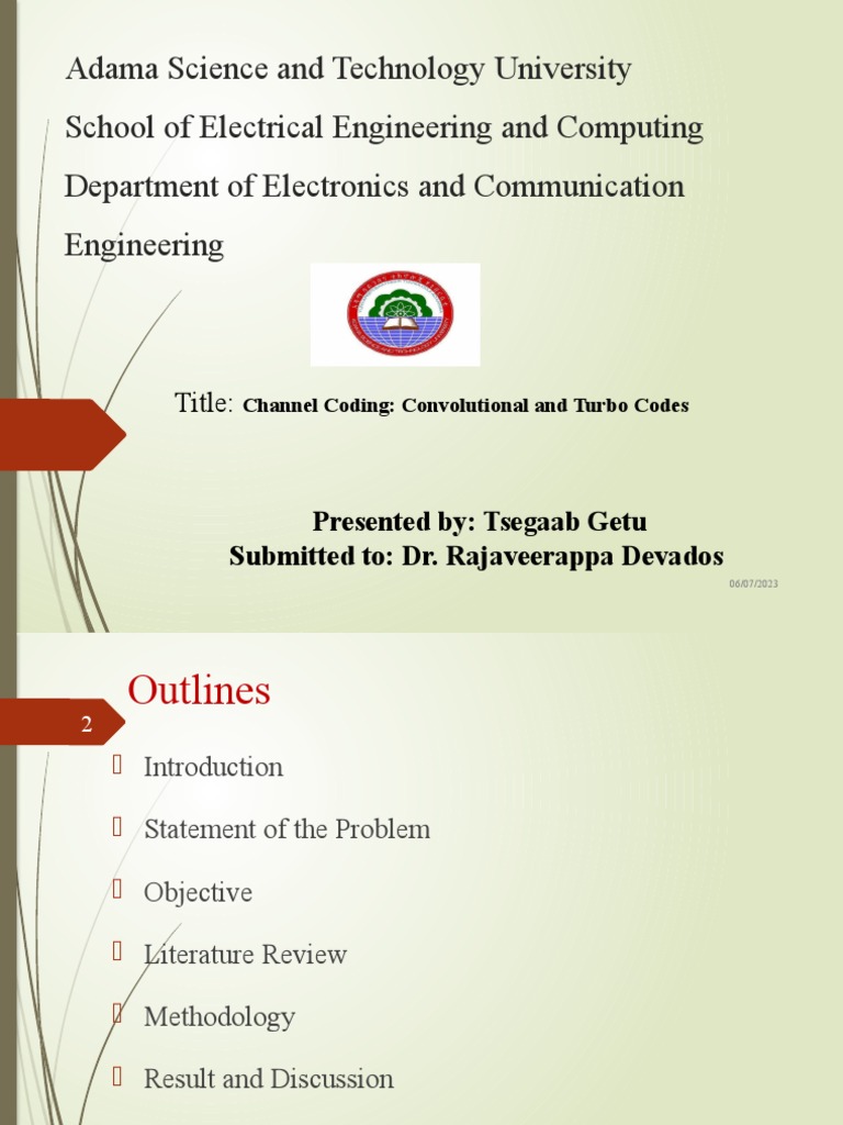 Convolutional Coding Presentation | PDF | Code | Theoretical Computer ...