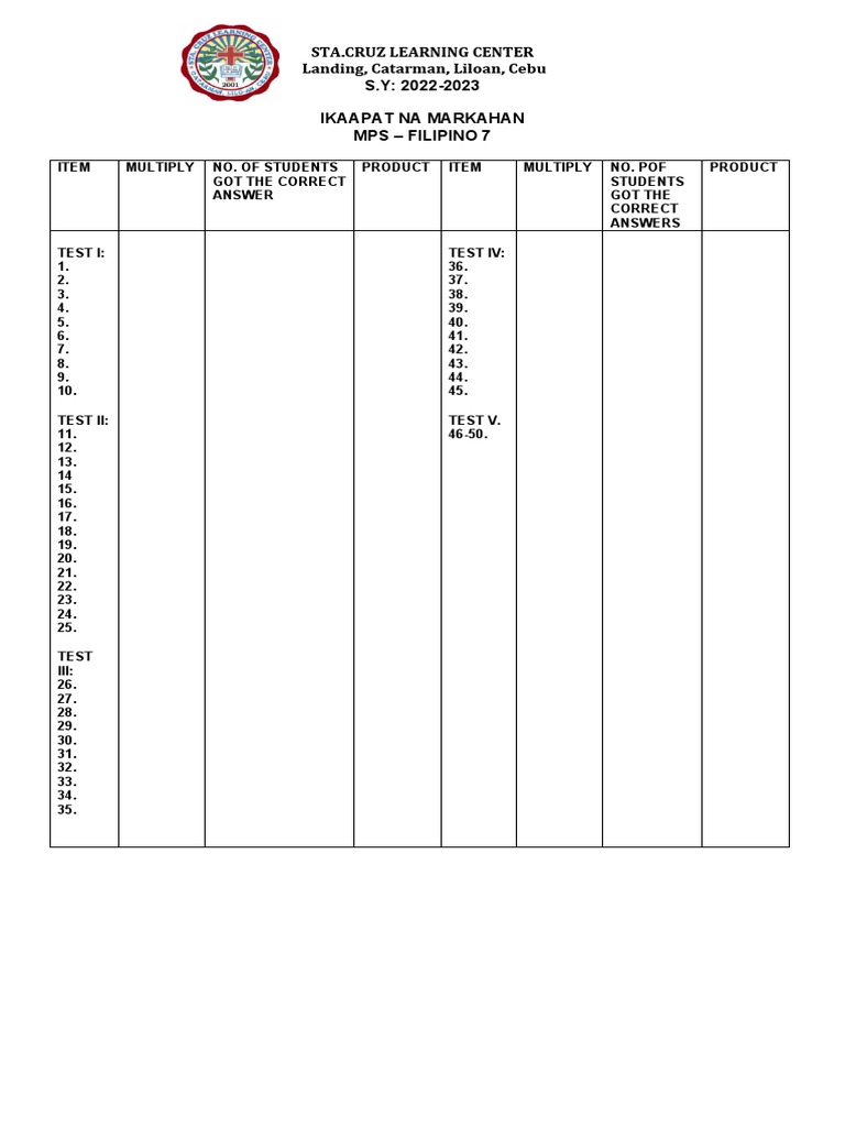Mps Filipino Esp | PDF