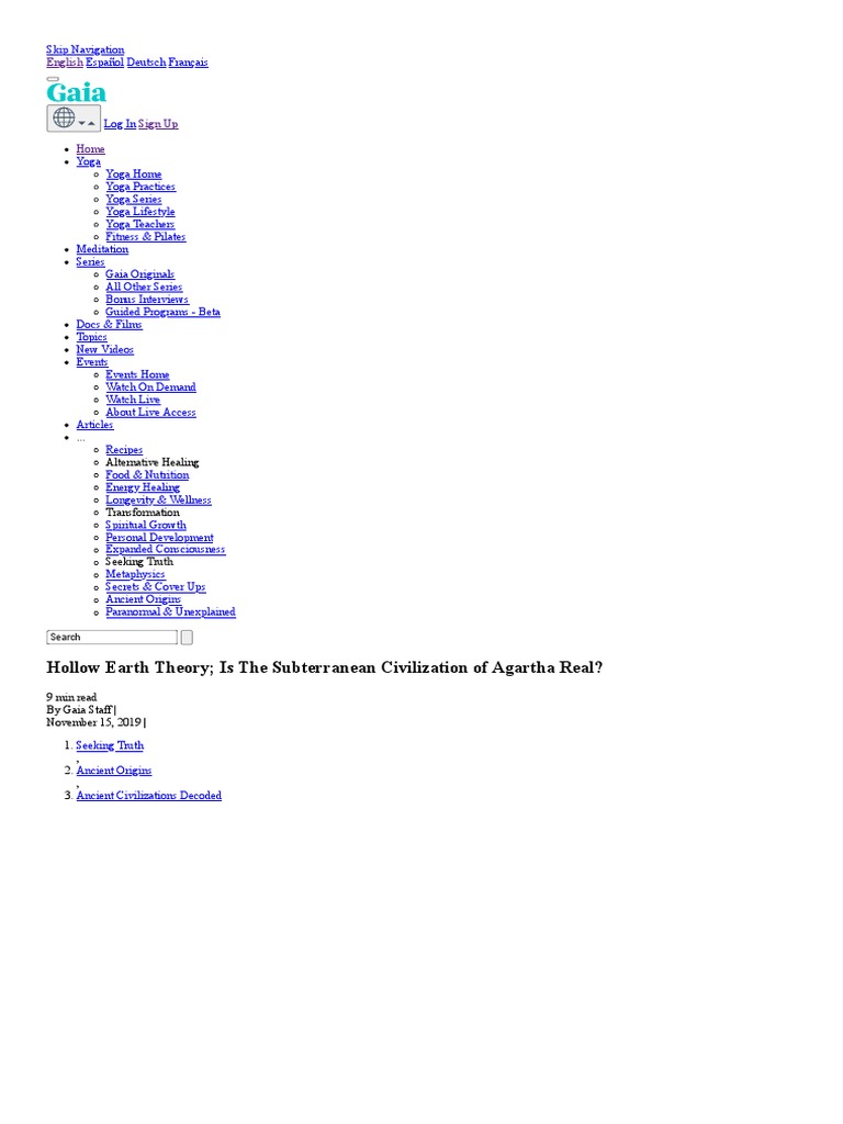 Hollow Earth Theory: Agartha Explored | PDF | Runes | Odin