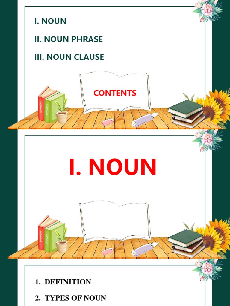 Review Tree Diagrams For Noun Phrases and Noun Clausses | PDF ...