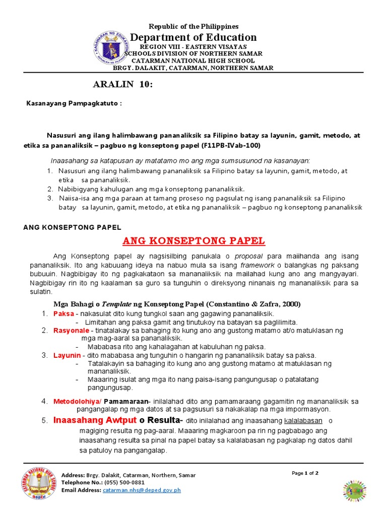 PAGBASA-MODYUL-10 | PDF