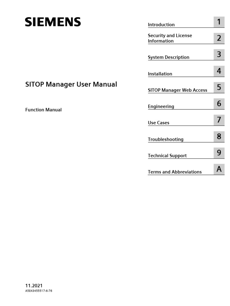 A5E43455517 6 76 - MANUAL - SITOP Manager - en US | PDF | Operating ...