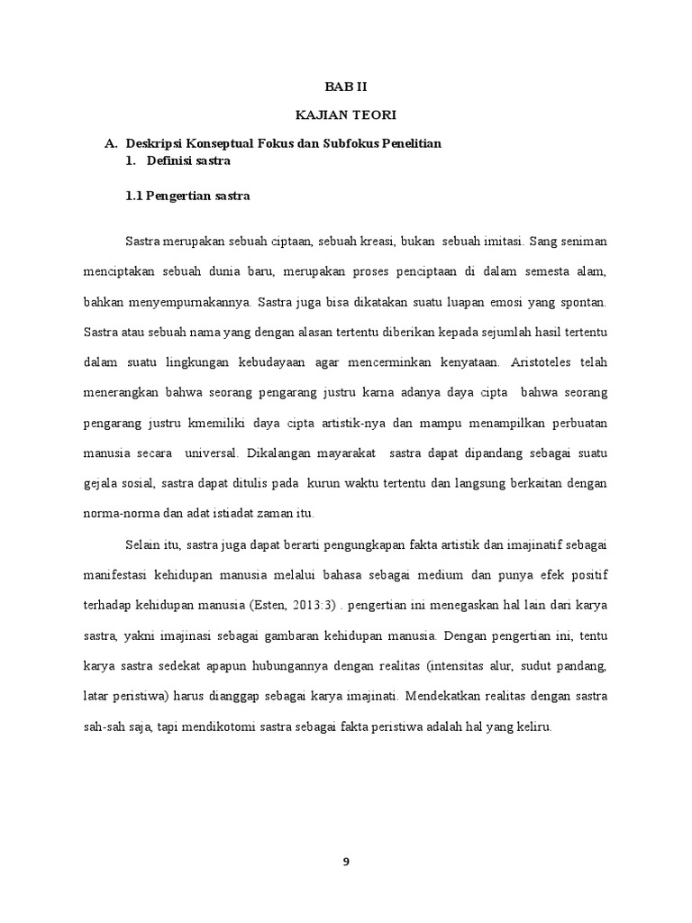 BAB II Blom Fix | PDF | Filsafat | Fiksi Umum