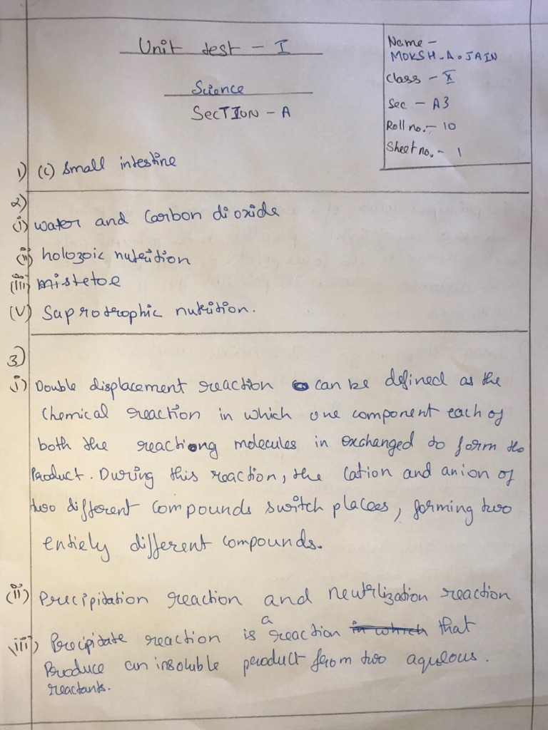 Moksh Jain - Science Unit1 | PDF Moksh Jain - Science Unit1 | PDF