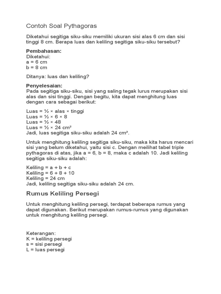 Rumus Matimatika Kenzi | PDF