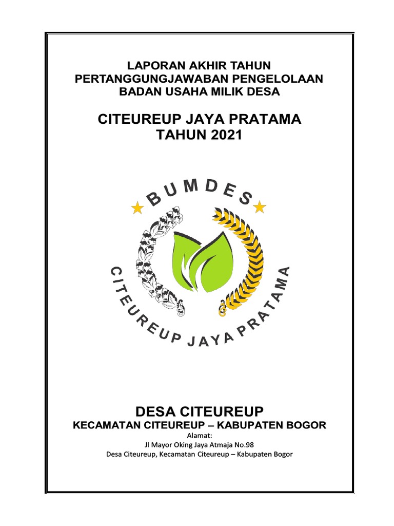 LPJ Bumdes 2021 | PDF