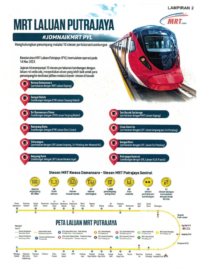 Informasi MRT Laluan Putrajaya | PDF