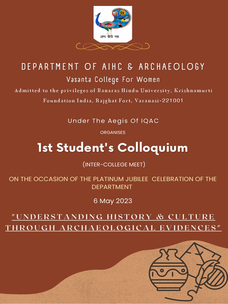1st Student's Colloquium on Archaeology | PDF