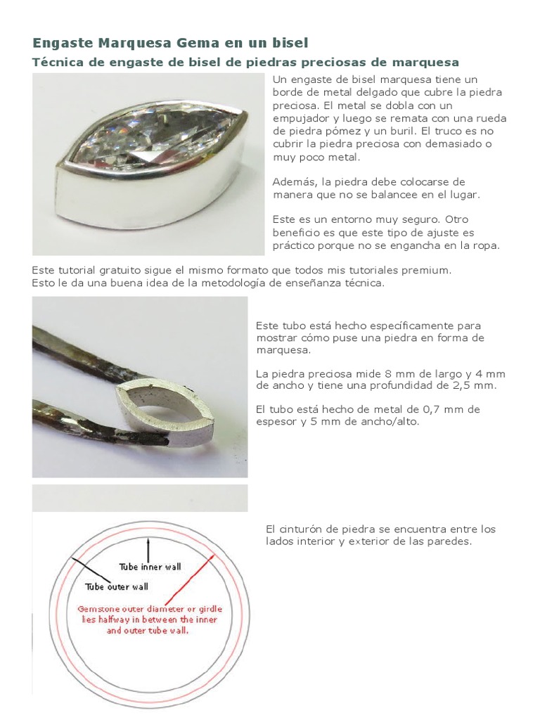 Engaste Marquesa Gema en Un Bisel | PDF