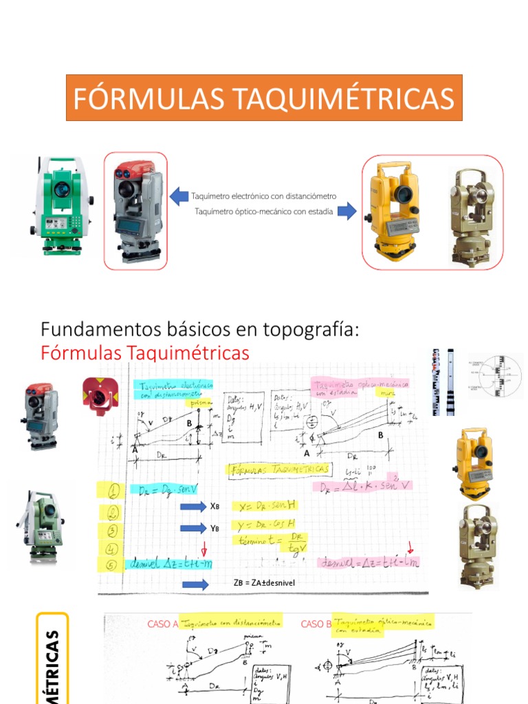 Tema4 - Fórmulas Taquimétricas | PDF