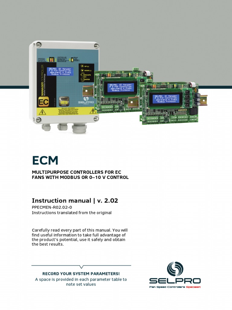 Manual Speed Control ECM Installed On Q2E | PDF | Power Supply | Safety