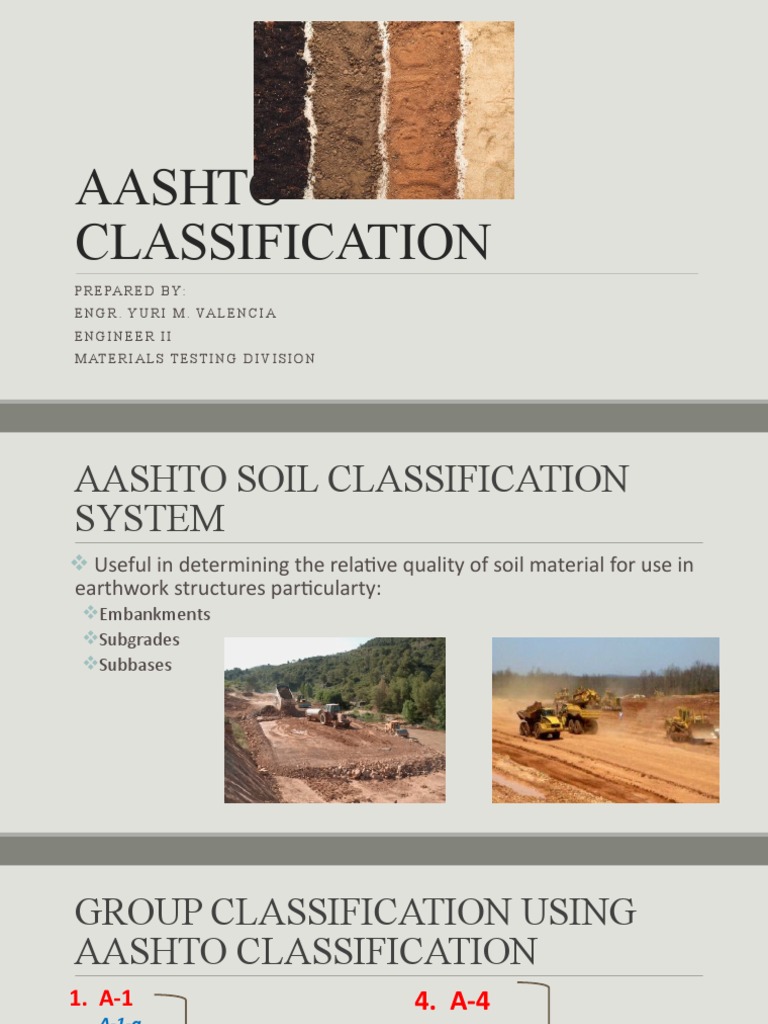 AASHTO Classification table | PDF