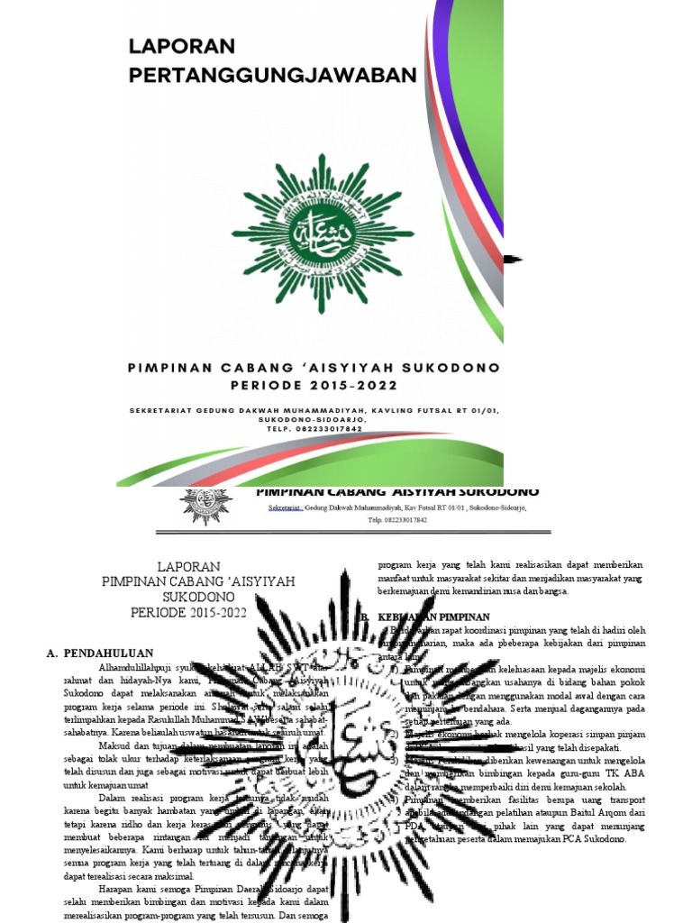 A5 Laporan Pertanggungjawaban Pca 2015-2022 | PDF